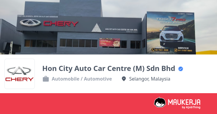 Hon City Auto Car Centre (M) Sdn Bhd Company Benefits | Maukerja