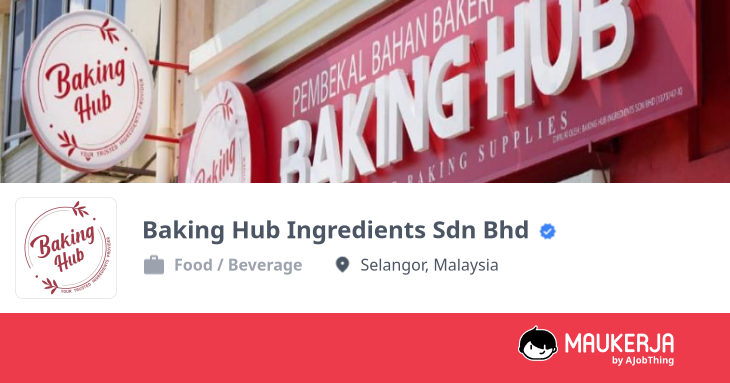 Baking Hub Ingredients Sdn Bhd Salaries - Average Income Sep