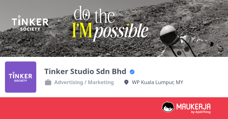 Profil Syarikat Tinker Studio Sdn Bhd - Cari Kerja di Maukerja