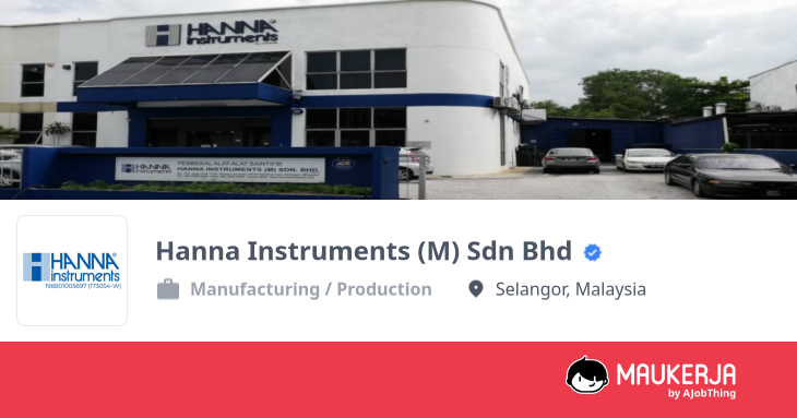 Hanna Instruments (M) Sdn Bhd Company Overview & Details - Maukerja