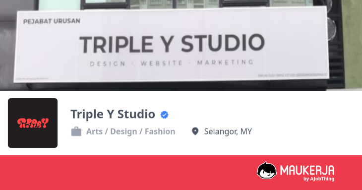 Jawatan Kosong di Triple Y Studio Jan 2026 | Maukerja.my